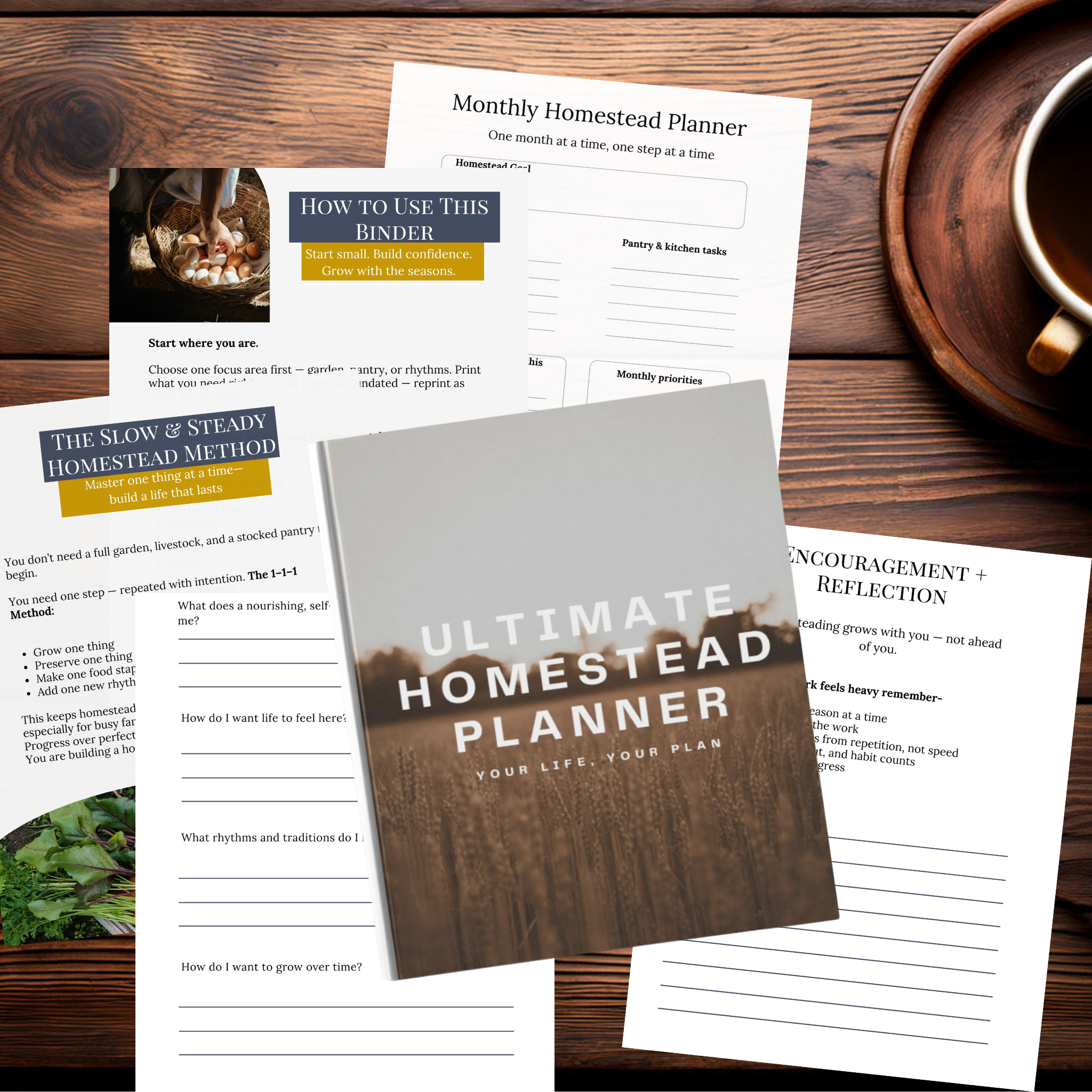 The Ultimate Homestead Planner- Digital/Printable – In Harmony Farms